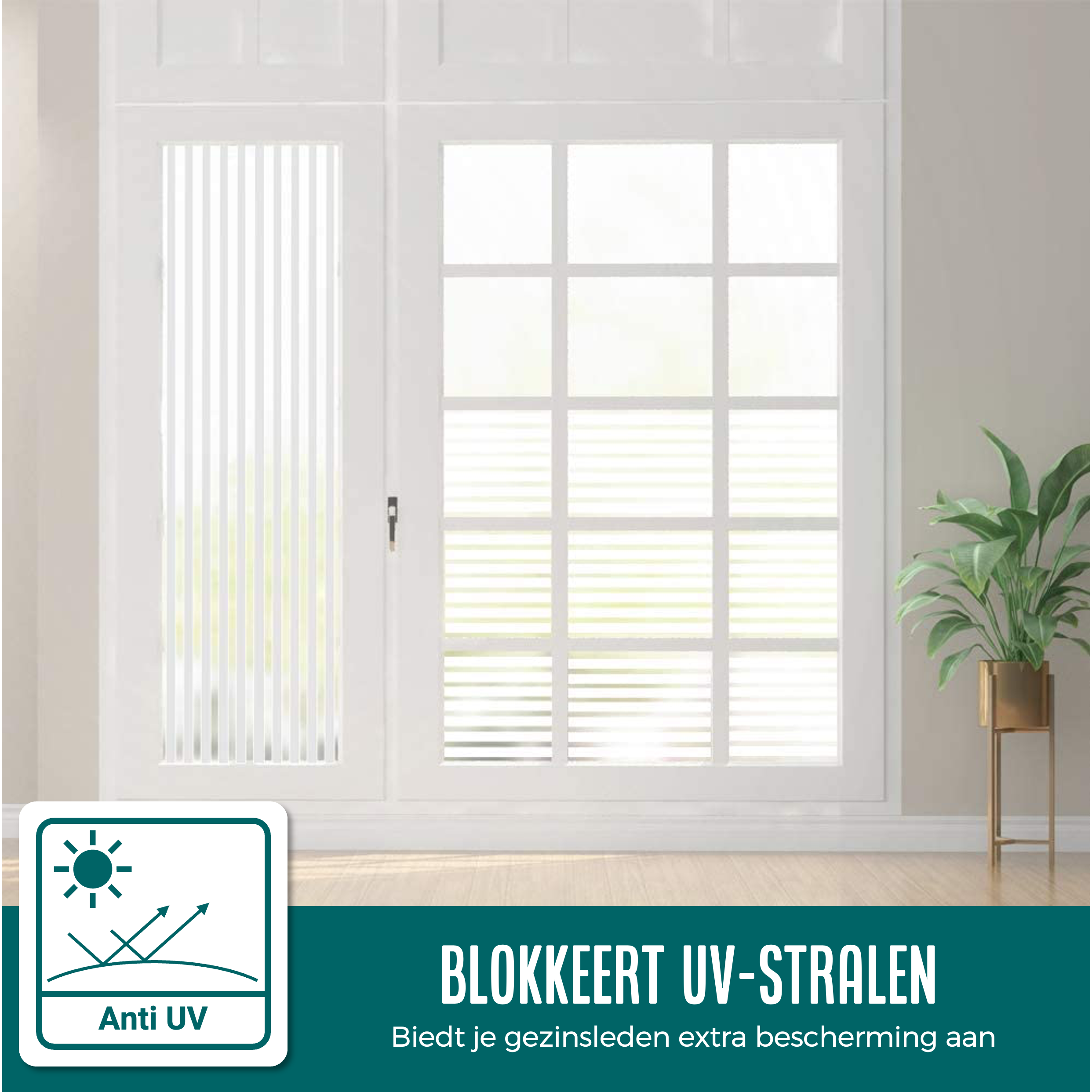 Raamfolie Statisch Anti Inkijk Strepen Homewellproducts raamfolie-statisch-anti-inkijk-strepen-homewellproducts