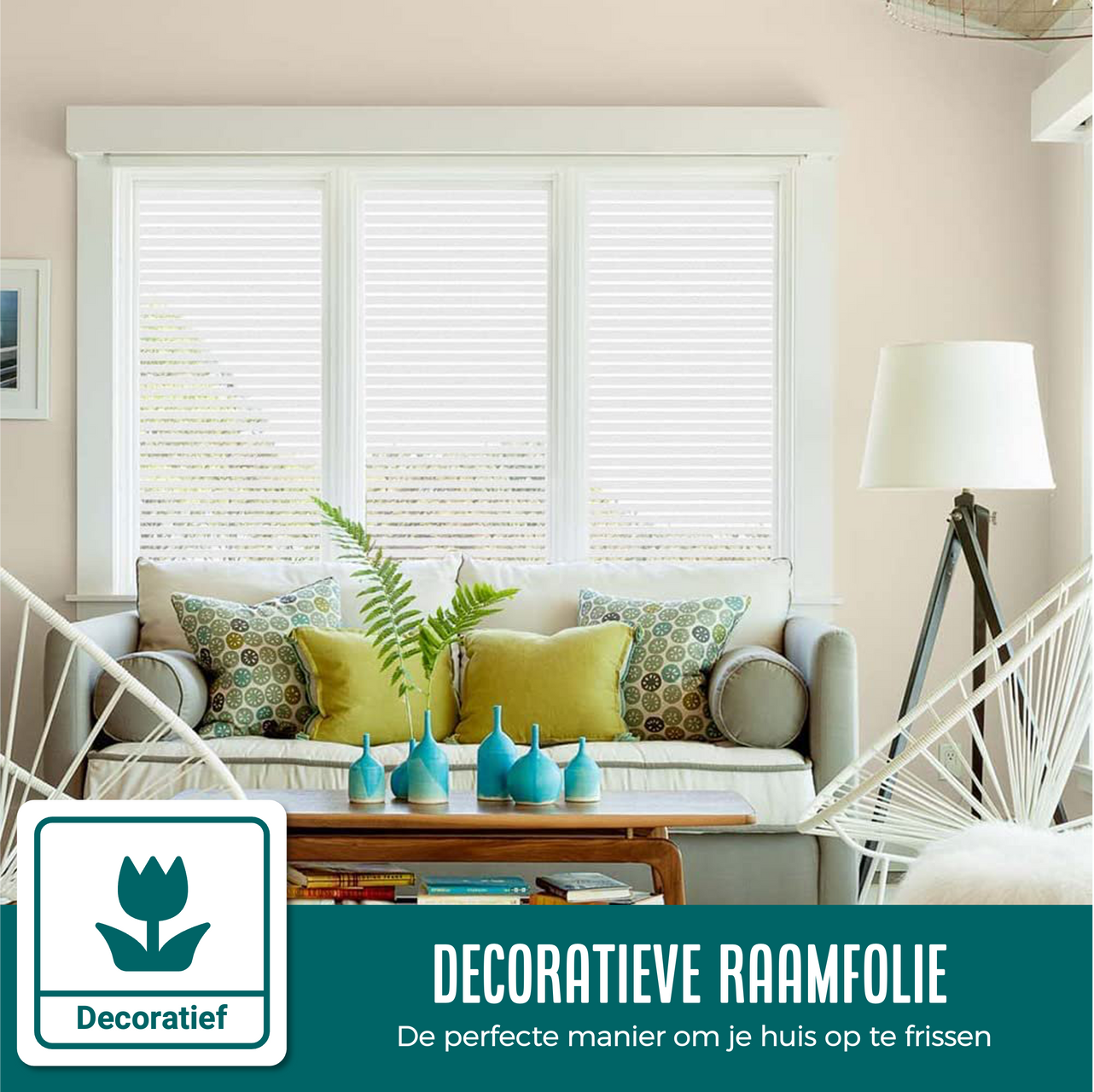 Raamfolie Statisch - Anti Inkijk - Strepen – homewellproducts