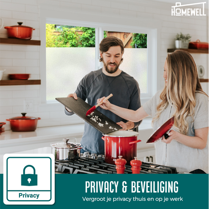 Raamfolie Zelfklevend - Anti Inkijk - Melkglas – homewellproducts